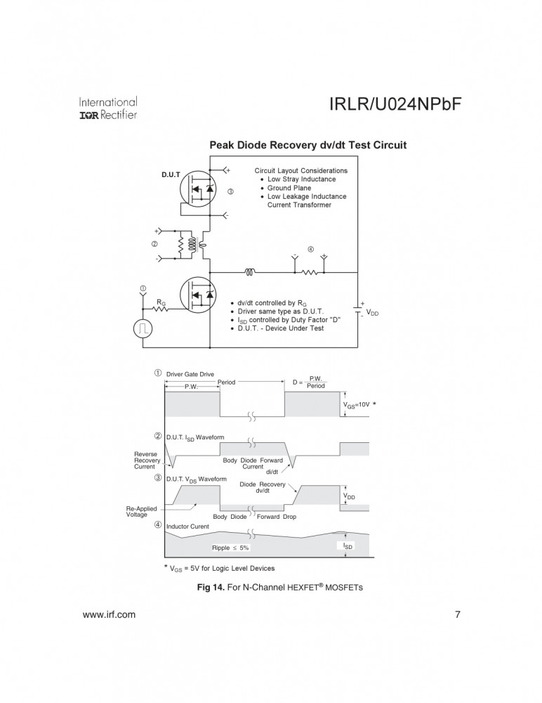 IRLR024NTRPBF datasheet page 7