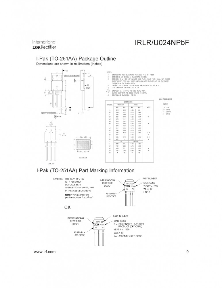 IRLR024NTRPBF datasheet page 9