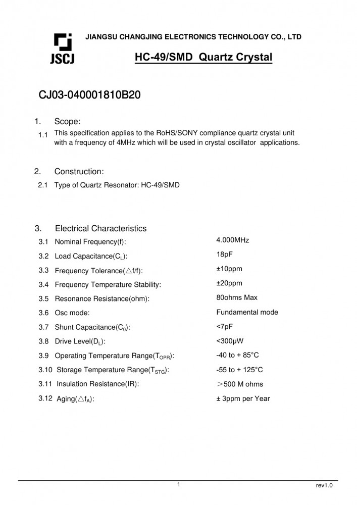 CJ03-040001810B20 specification page 2