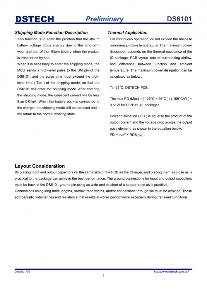 DS6101AED4 datasheet page 9