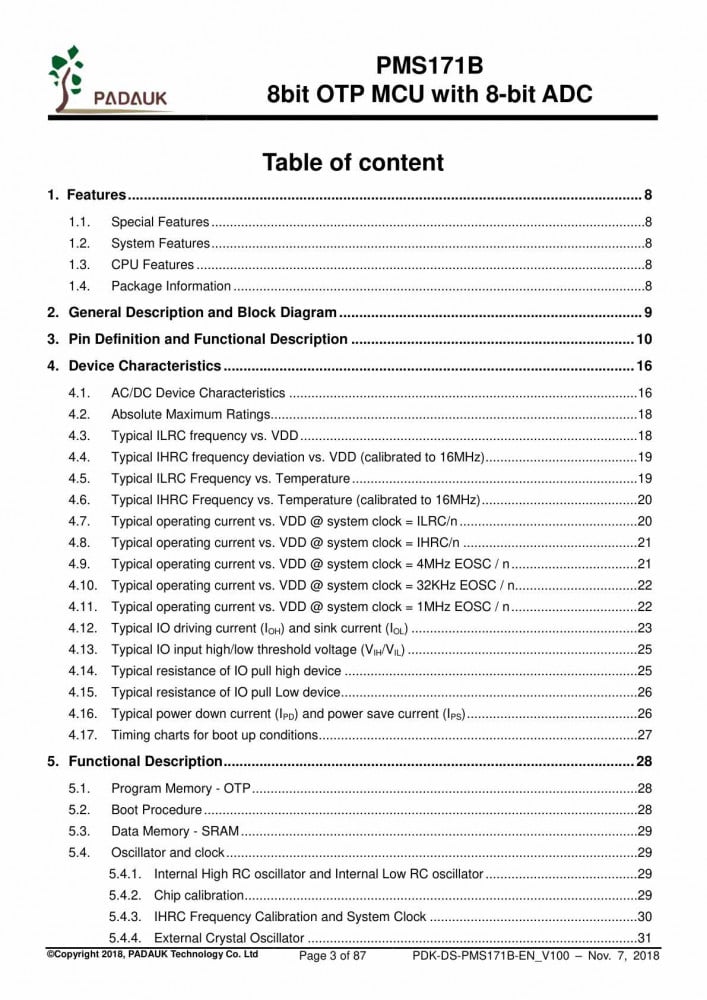 PMS171B datasheet page 3