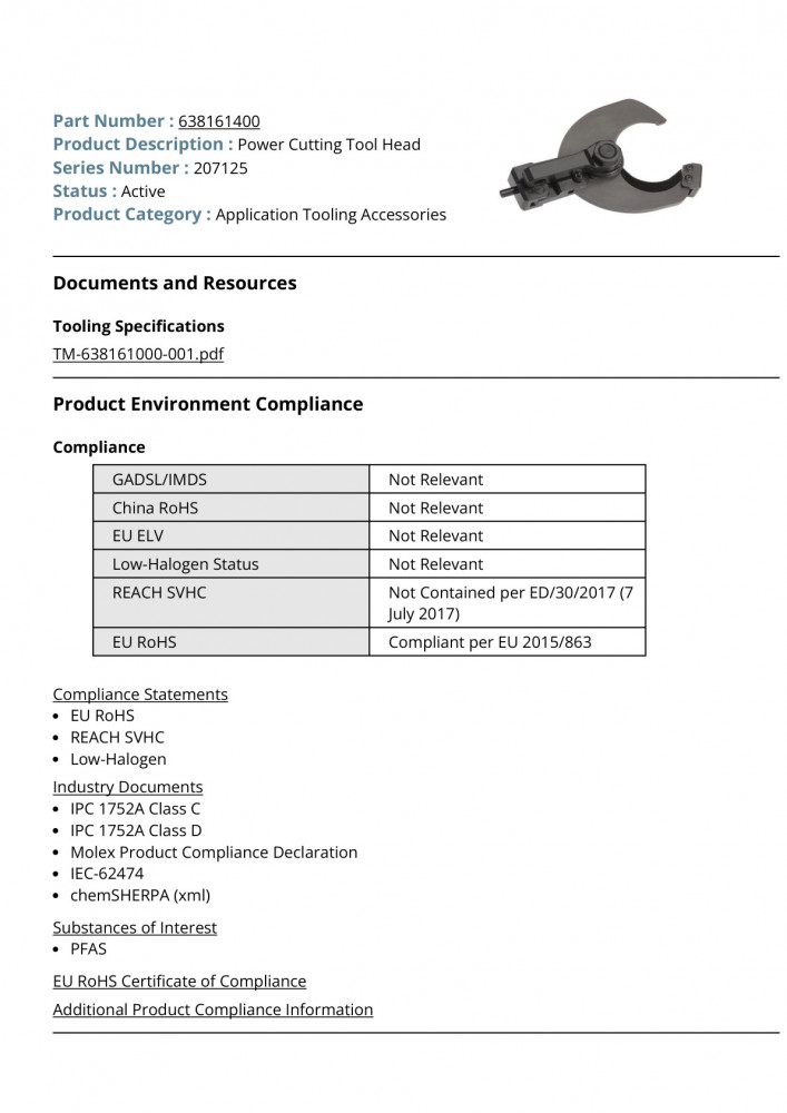 Tooling specification document image 1