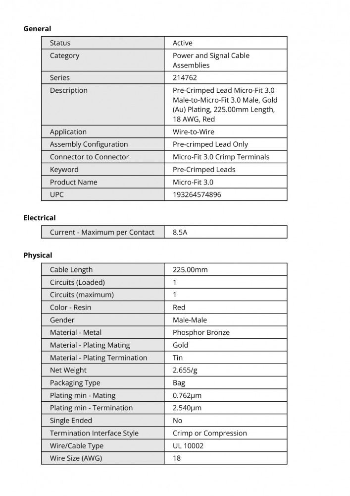Product document image 2 for MOLEX 2147622223