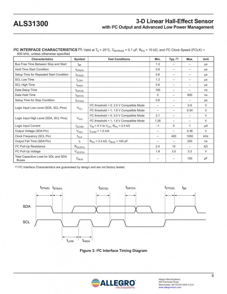 ALS31300 datasheet page 6
