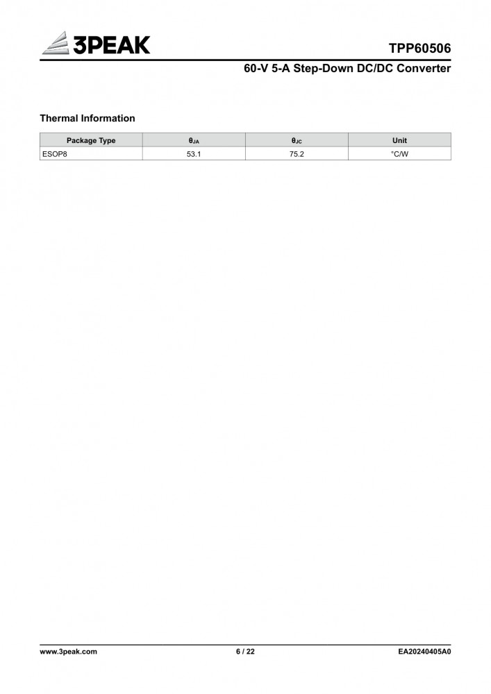 TPP60506-ES1R datasheet page 6