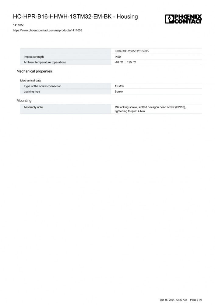 Phoenix Contact 1411058 technical document page 3