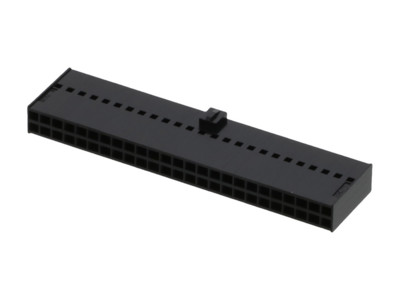 2.54mm Pitch C-Grid III Crimp Housing Dual Row, 50 Circuits, Black for sale