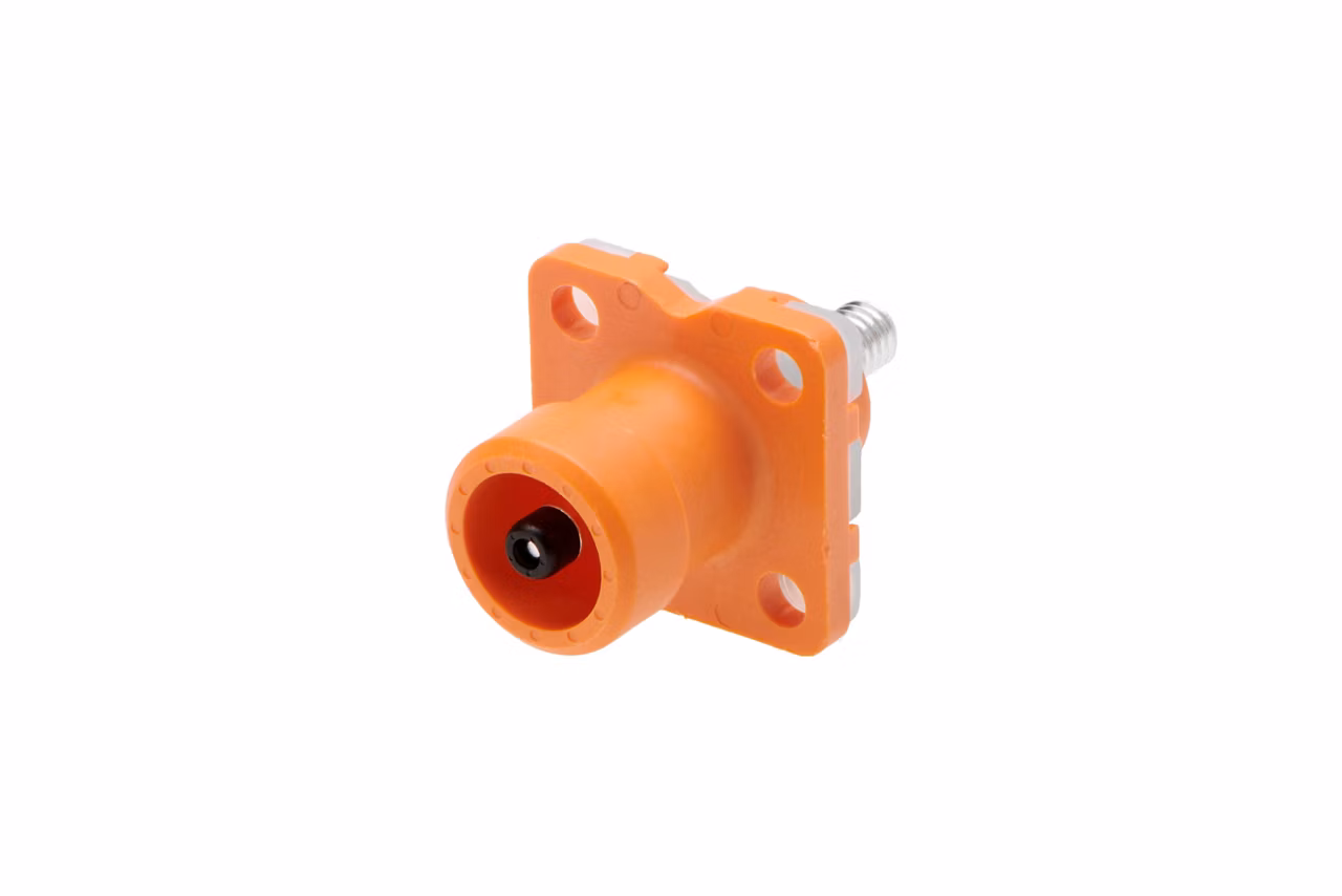 SideWize 3.40mm, 1-circuit, Red Bulkhead Connector, Threaded, Tray