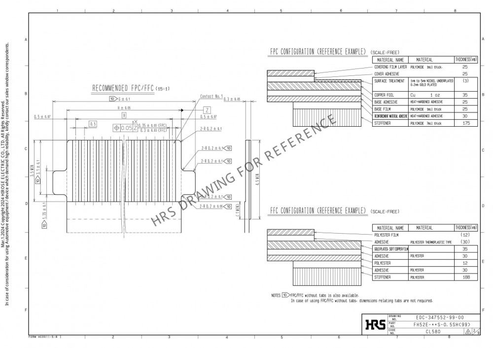 HRS FH52E technical document page 2