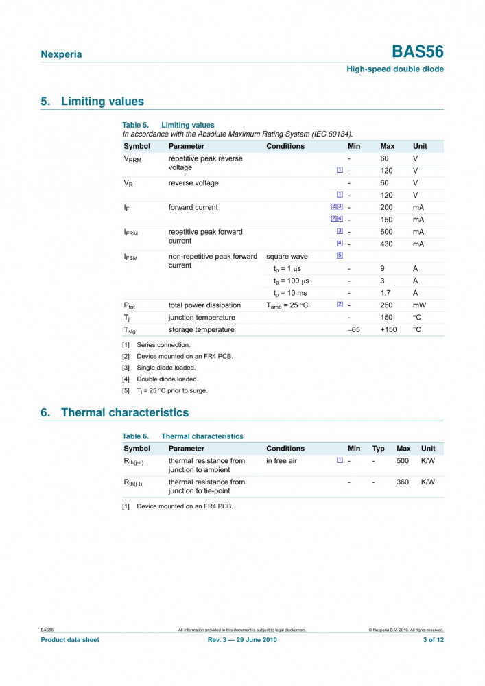 BAS56,215 datasheet page 3