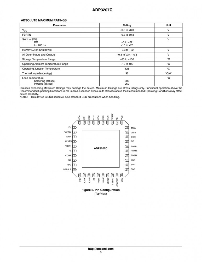 ADP3207C datasheet page 3