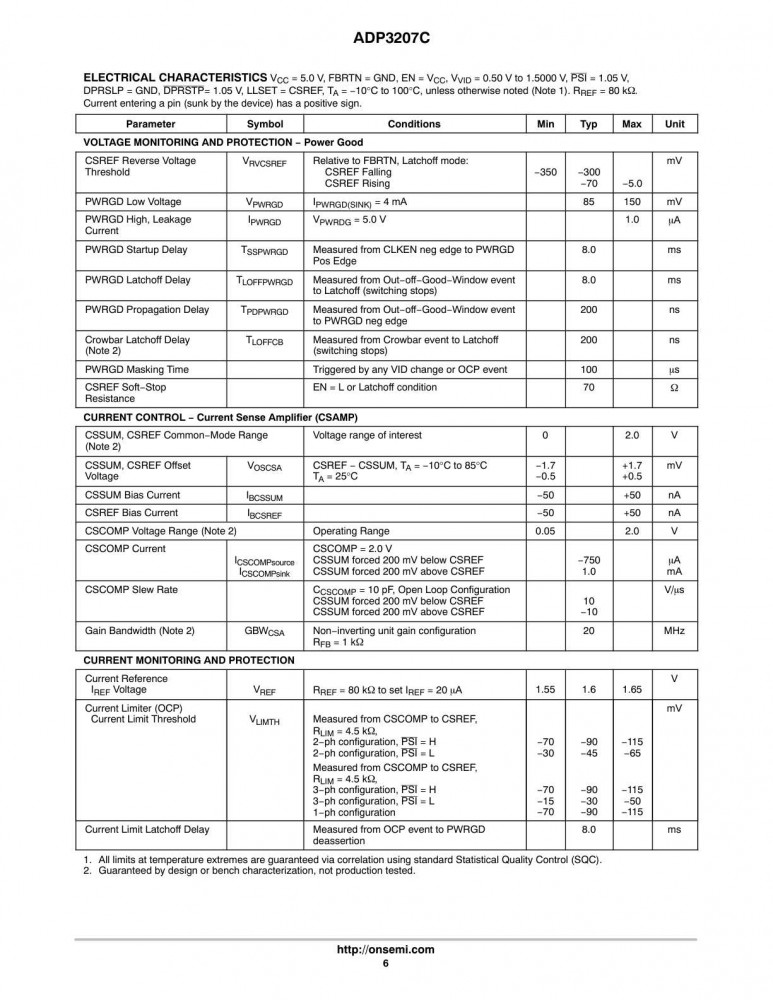 ADP3207C datasheet page 6