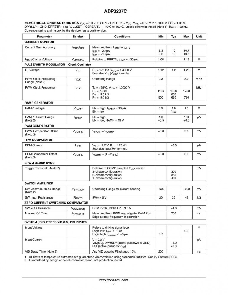 ADP3207C datasheet page 7