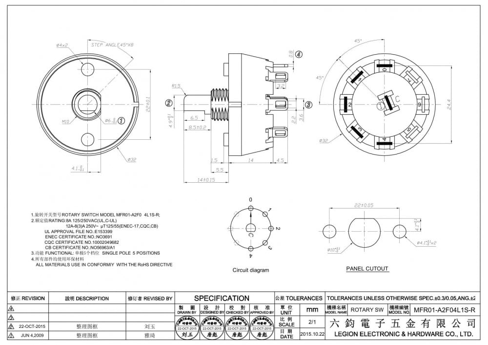 Legion MFR01-A2F04L1S-R technical document