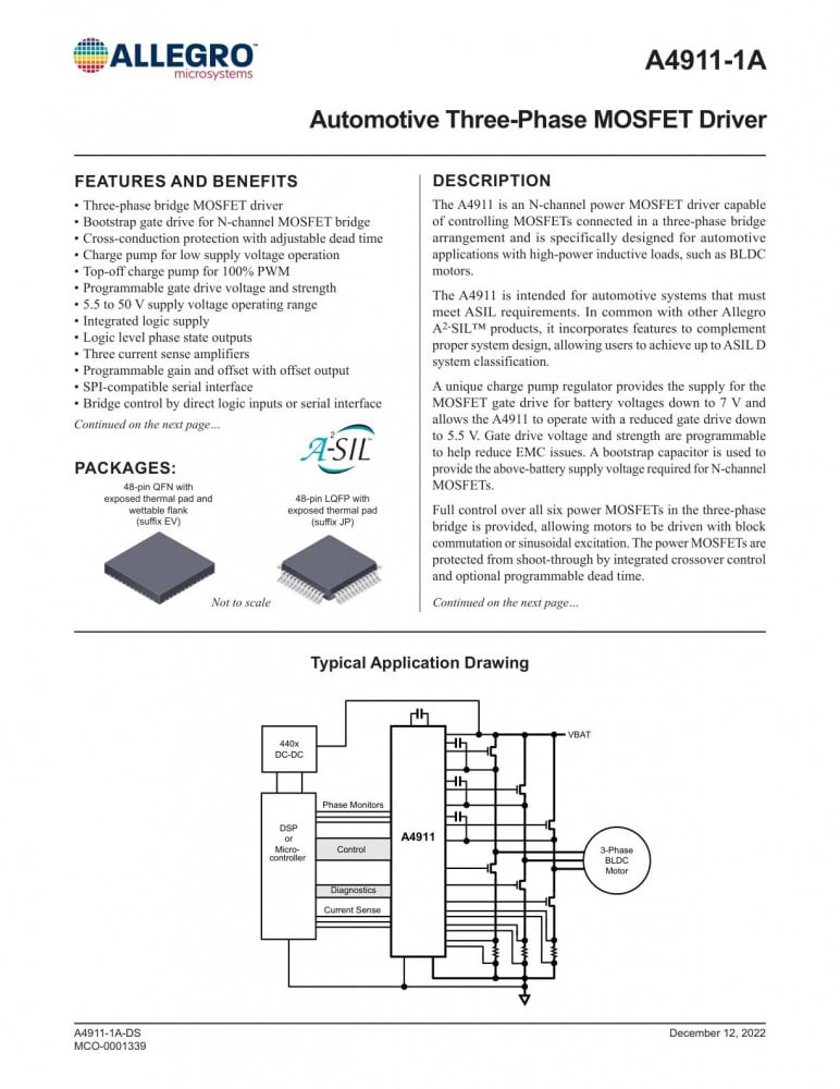 A4911 datasheet page 1