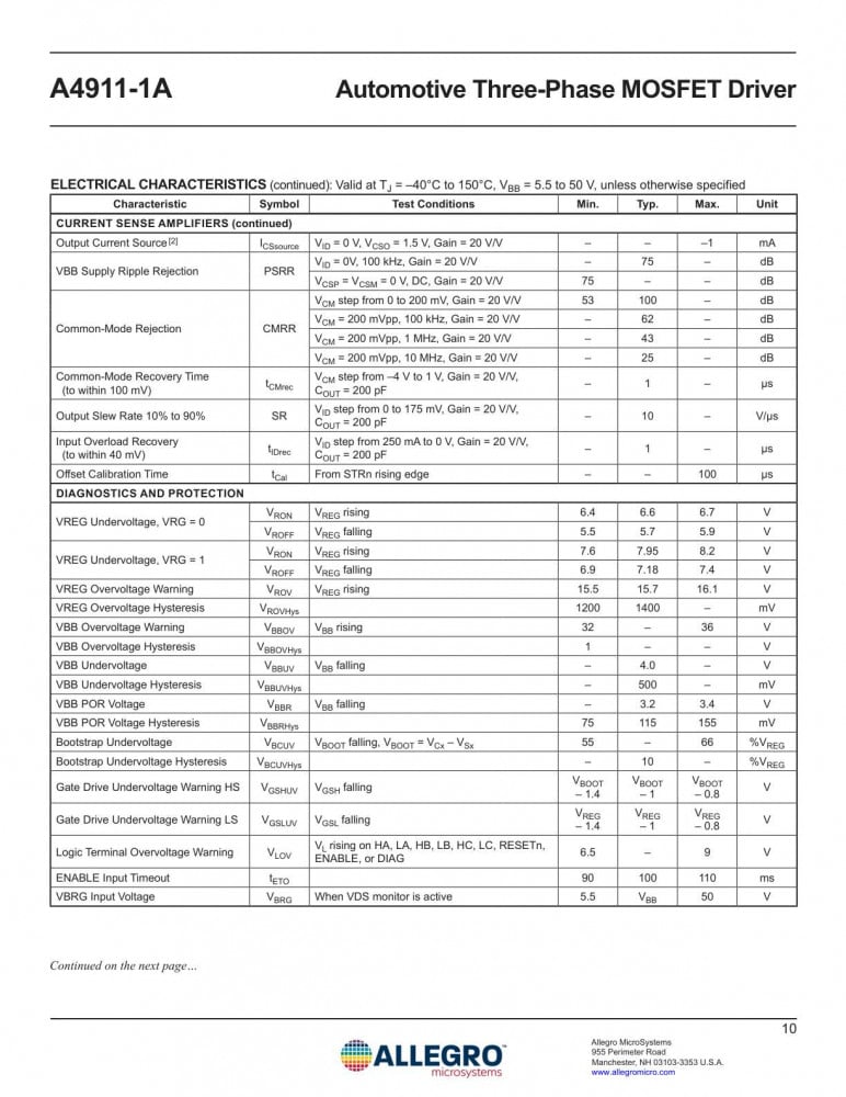 A4911 datasheet page 10