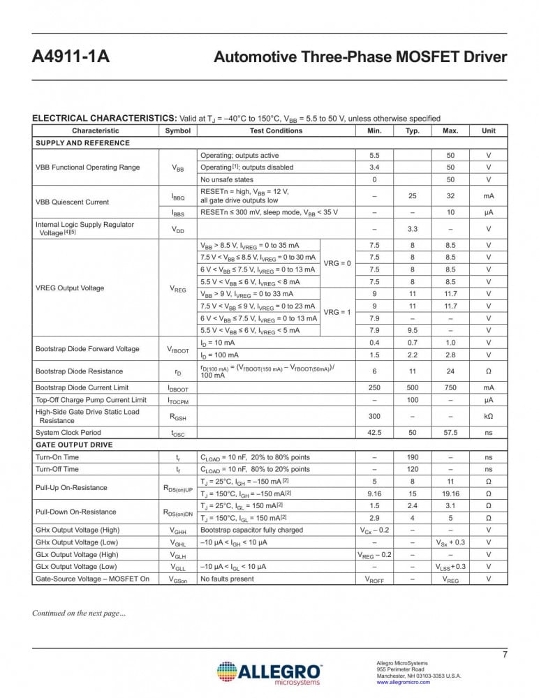 A4911 datasheet page 7