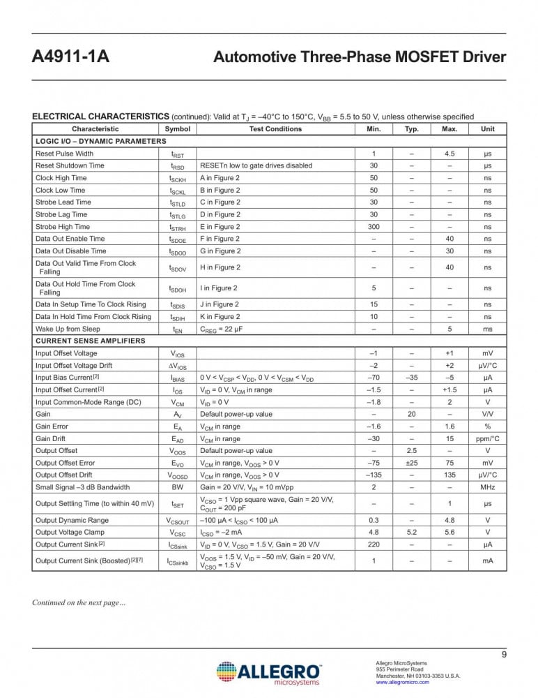 A4911 datasheet page 9