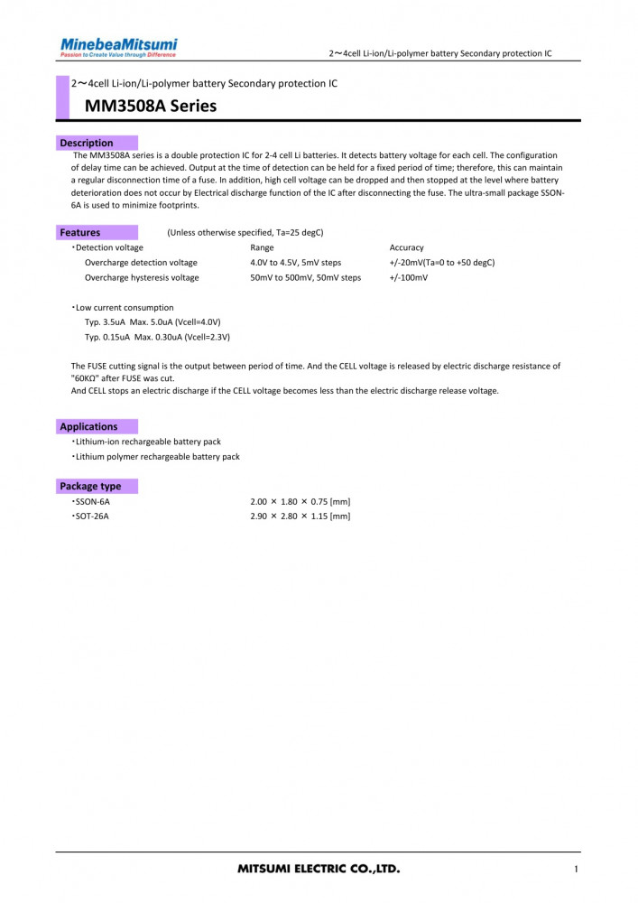 MM3508C02RRE datasheet page 1