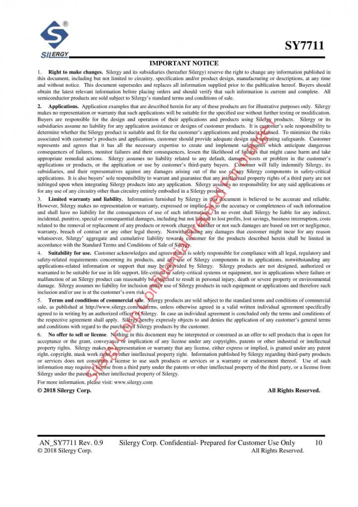 SY7711ABC datasheet page 10