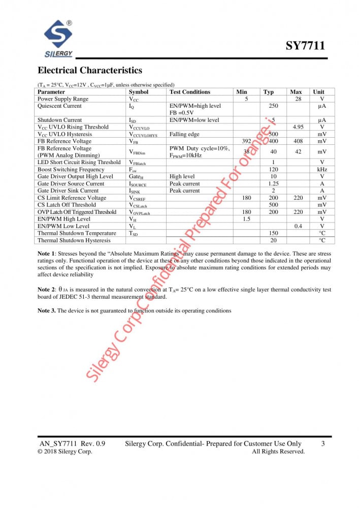 SY7711ABC datasheet page 3