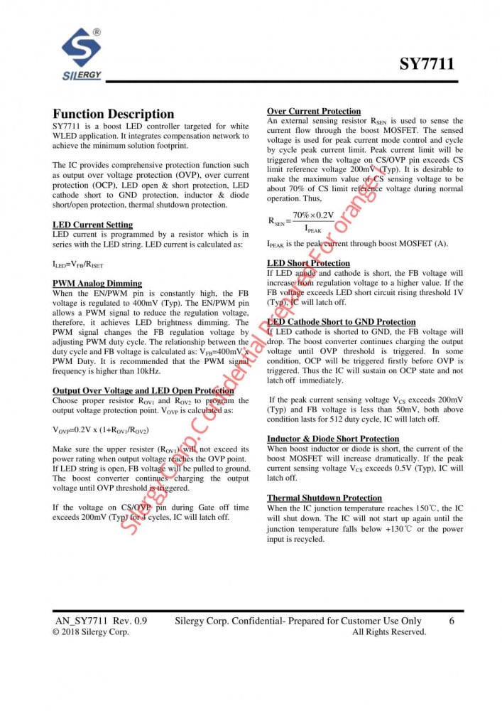 SY7711ABC datasheet page 6