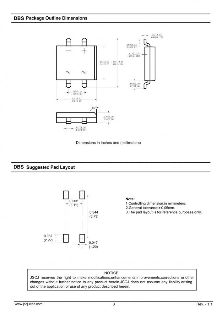DB155S datasheet page 3