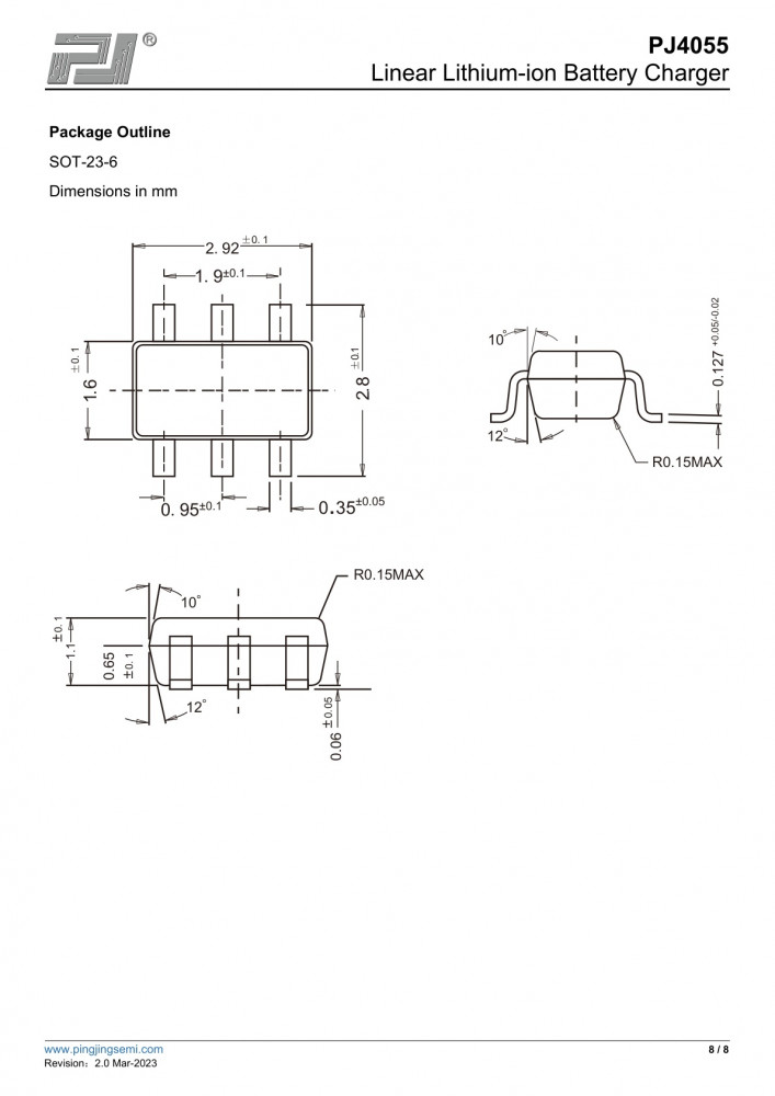 PJ4055A20SG technical document page 8