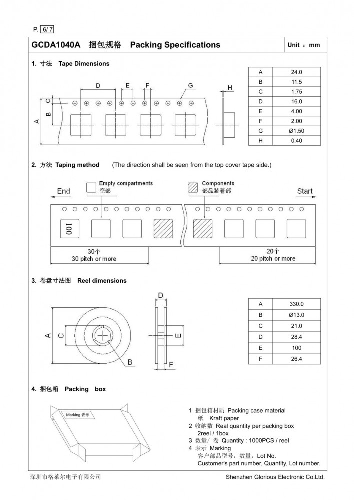 GCDA1040A specification page 6