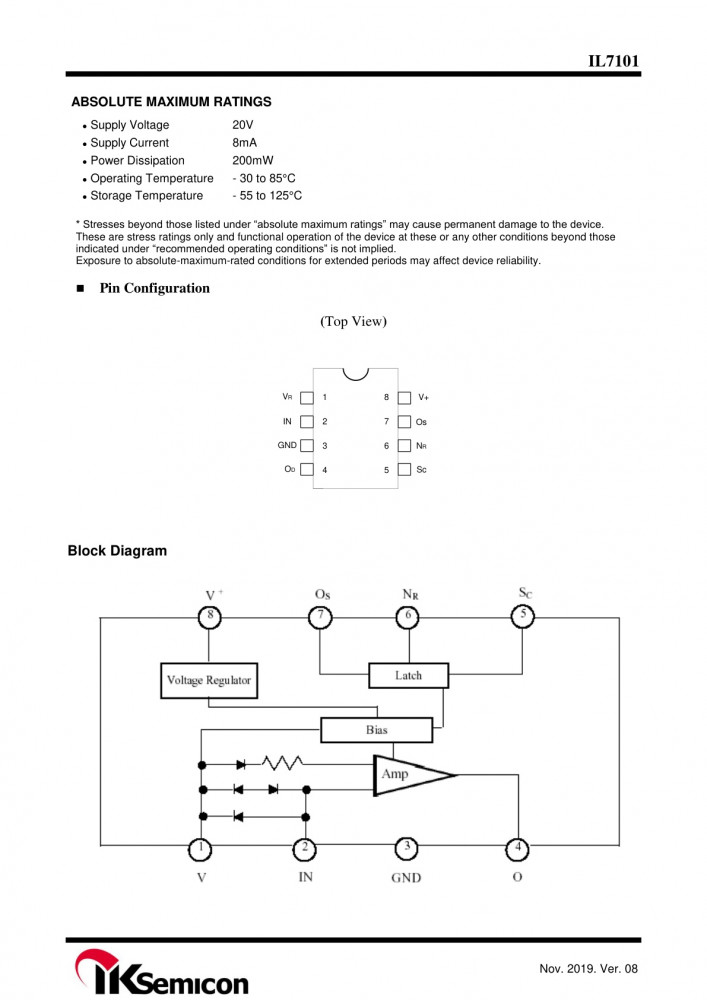 IL7101SN datasheet page 2