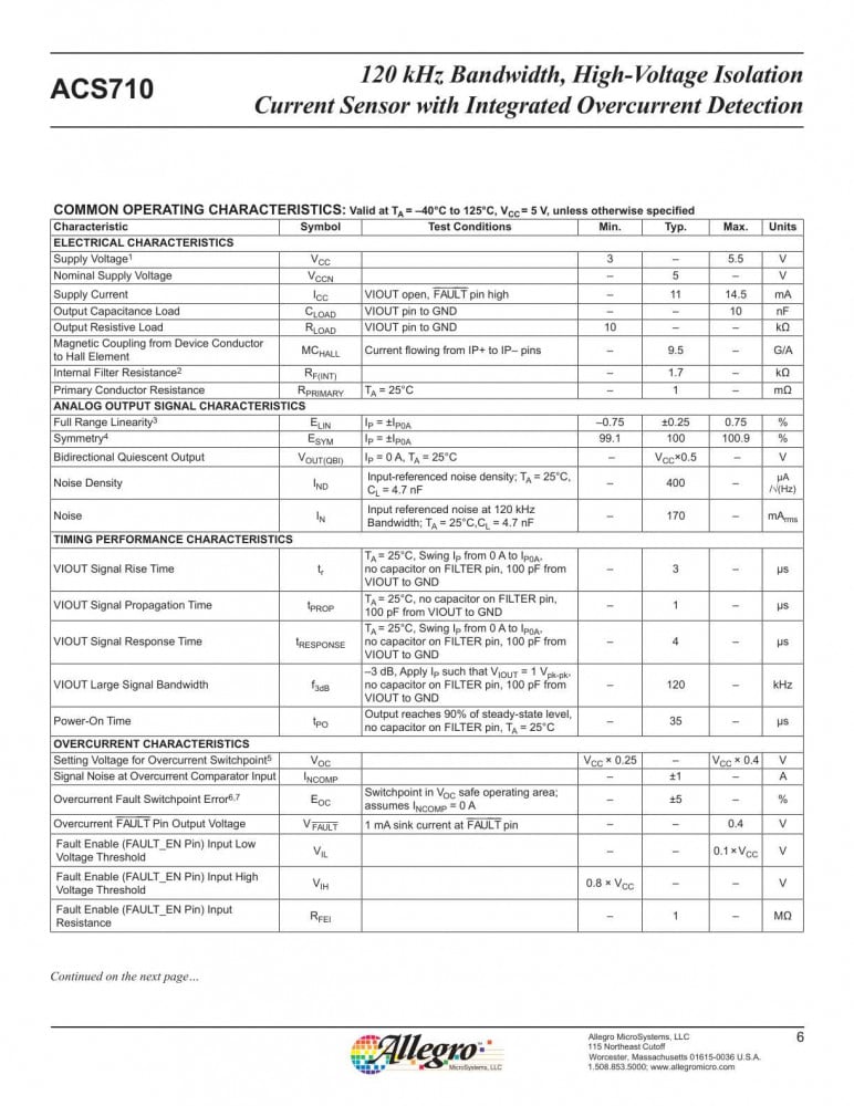 ACS710 datasheet page 7