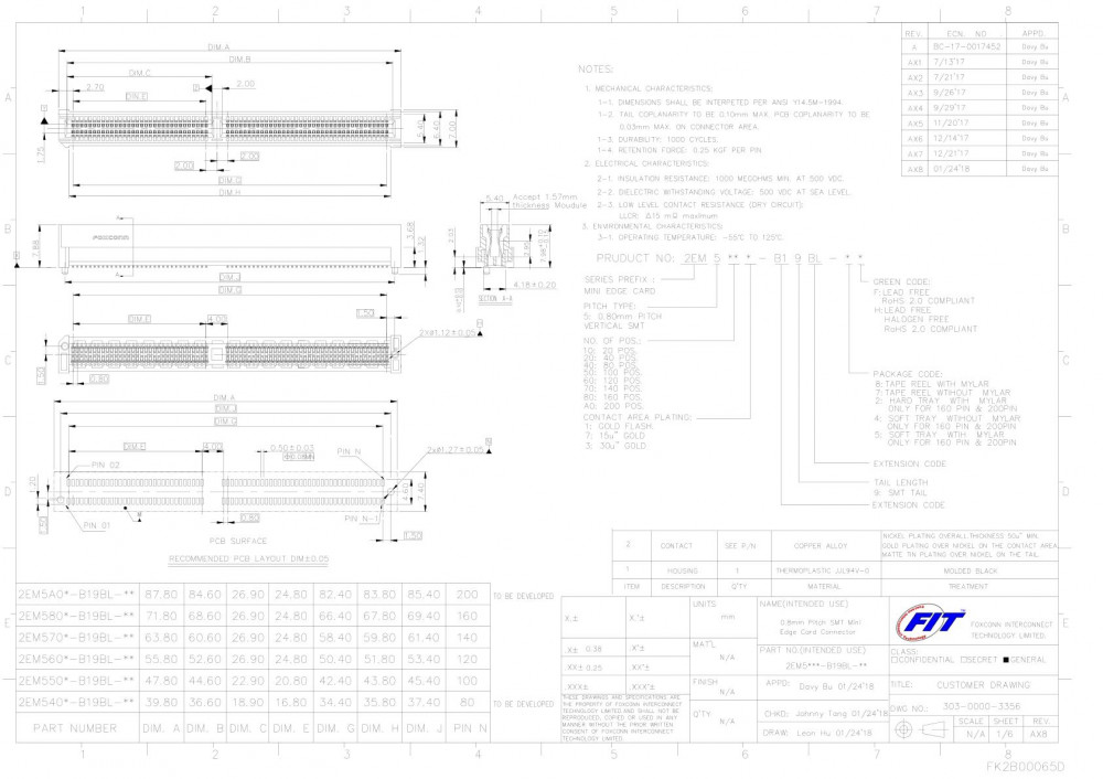 FOXCONN drawing page 1