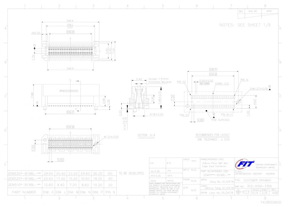 FOXCONN drawing page 2