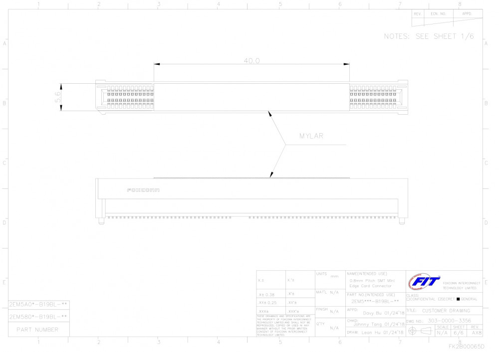 FOXCONN drawing page 6