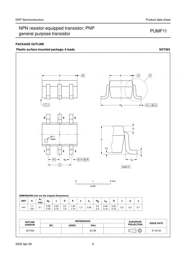 PUMF11,115 datasheet page 6