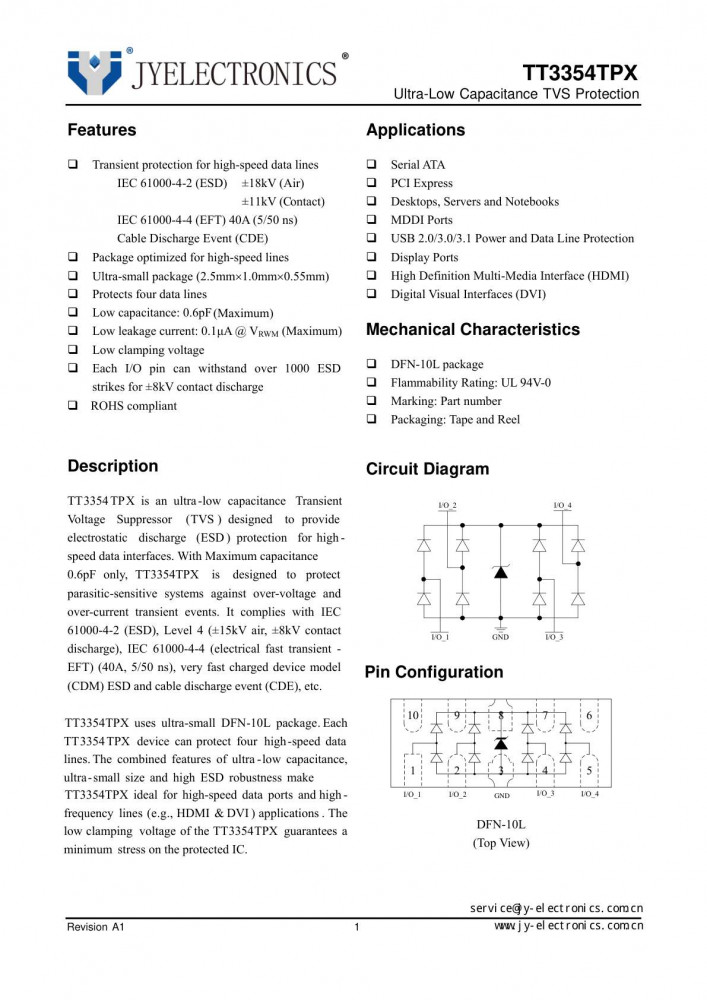 TT3354TPX datasheet page 1