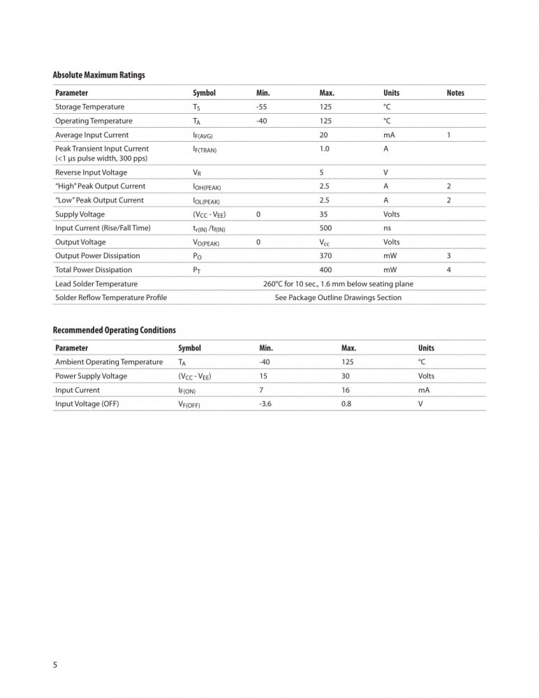 ACPL-312T datasheet page 5