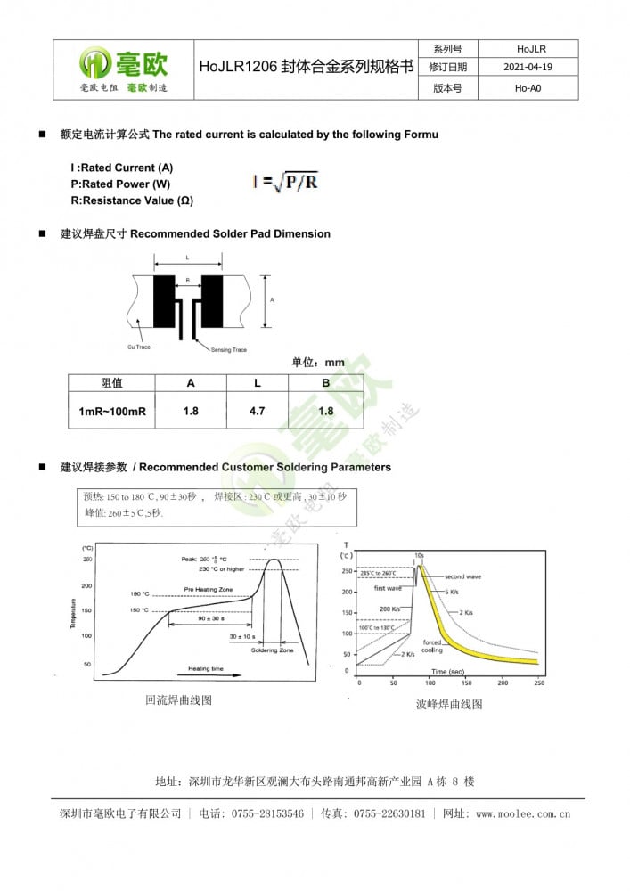 HoJLR1206 datasheet page 3
