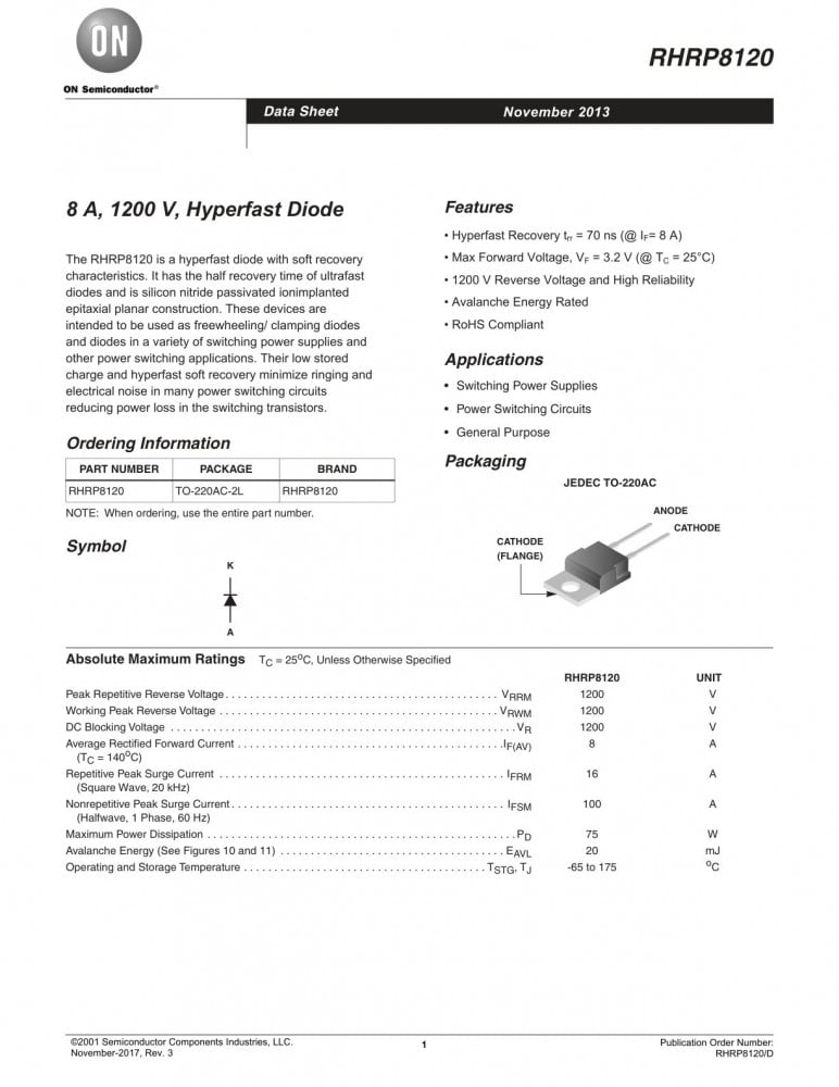 RHRP8120-F102 datasheet page 2