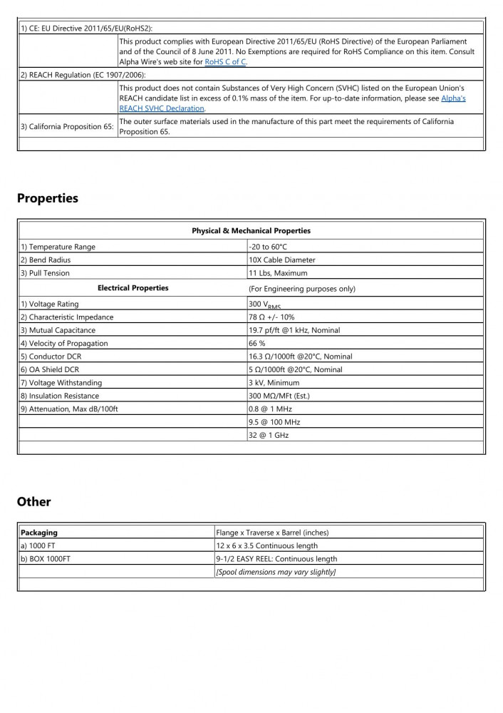 Alpha Wire 9888C specification page 2