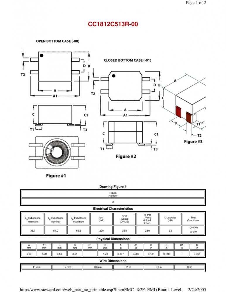 CC1812C513R-00 technical document page 1