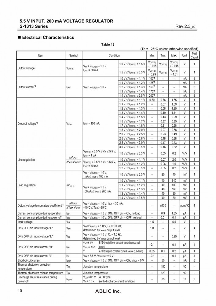 S-1313 datasheet page 10