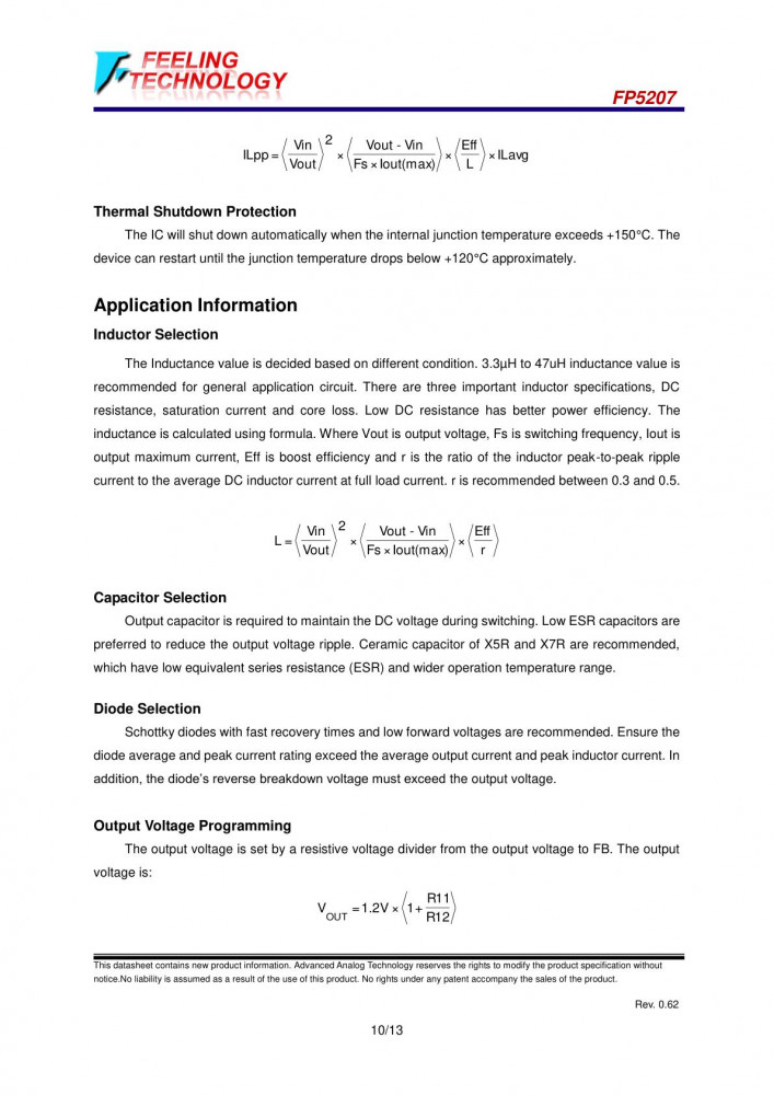 FP5207XR-G1 datasheet page 10