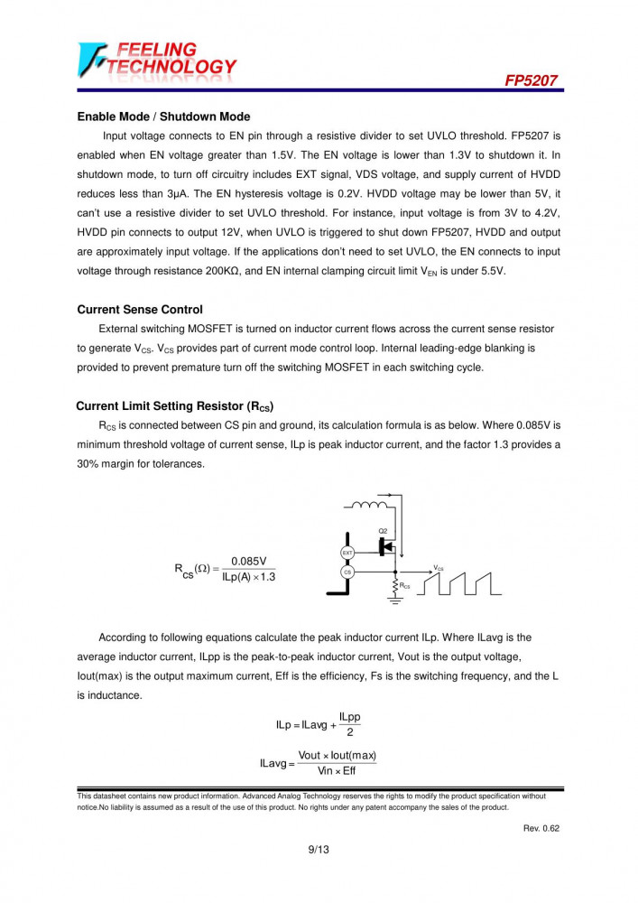 FP5207XR-G1 datasheet page 9