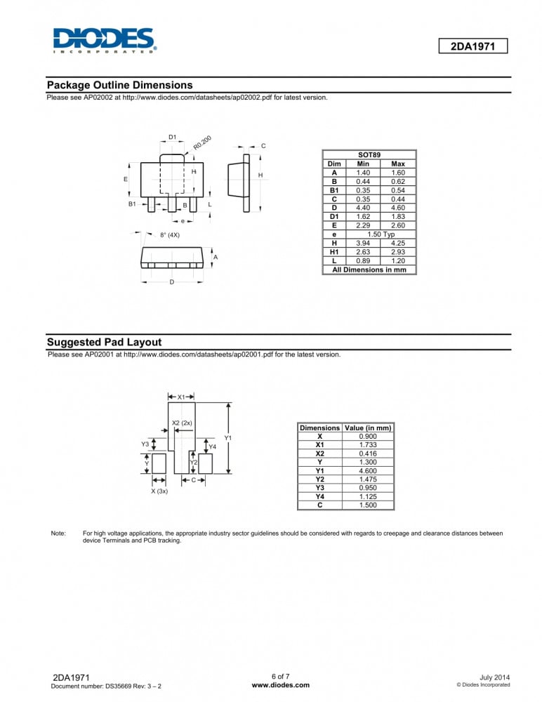 2DA1971-7 datasheet page 6