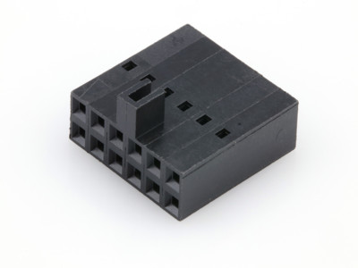2.54mm Pitch SL Crimp Housing, Dual Row, Version B, Polarized, 36 Circuits, Black