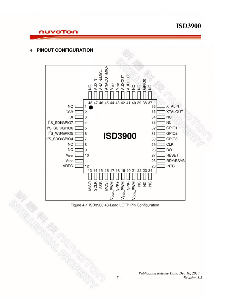 ISD3900 datasheet page 7