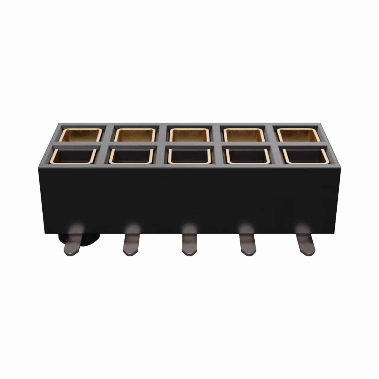 2.00mm Pitch Milli-Grid Receptacle, Surface Mount, Bottom Entry, 0.13µm Gold (Au) Plating, 10 Circuits, with Peg, Tube, Lead-Free for sale
