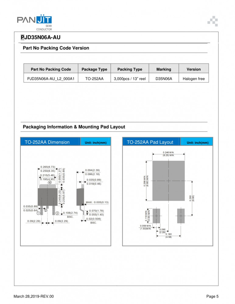 PJD35N06A-AU datasheet page 5