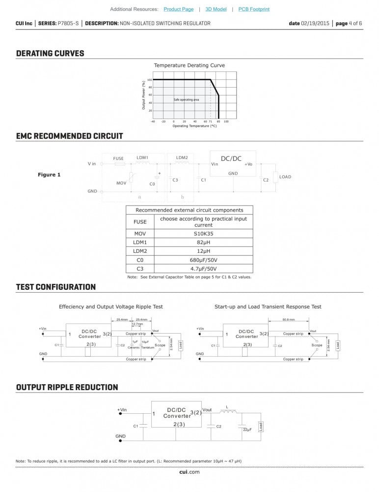 CUI P7805-S datasheet page 4